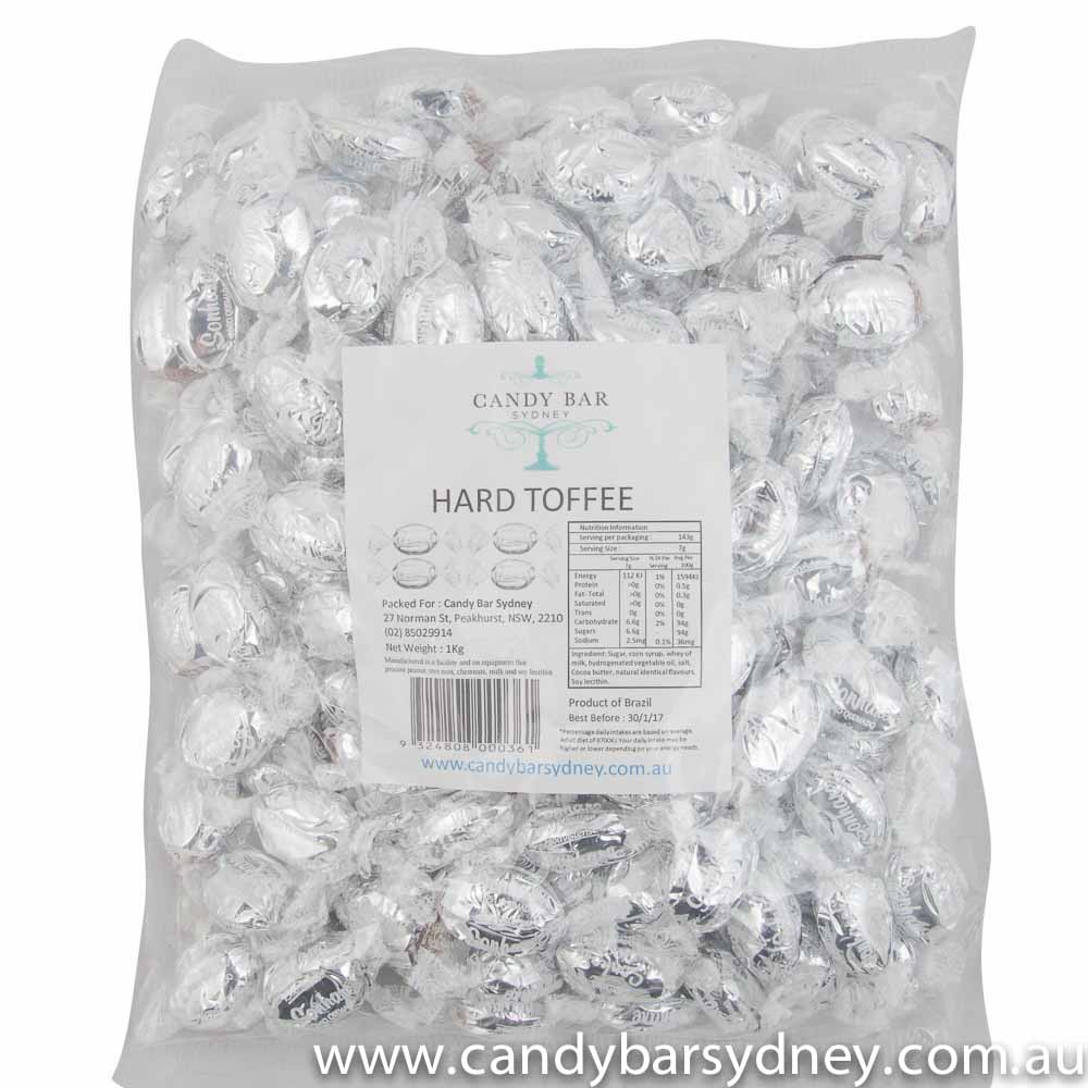 Silver Wrapped Toffees 1kg - 10kg - Candy Bar Sydney
