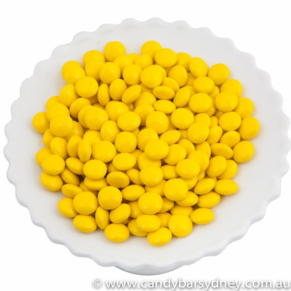 Yellow Chocolate Buttons 1kg - Wizard | Candy Bar Sydney