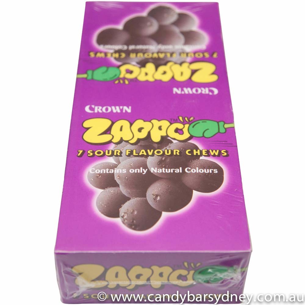 Zappo Grape Chews 60 Pack - Candy Bar Sydney