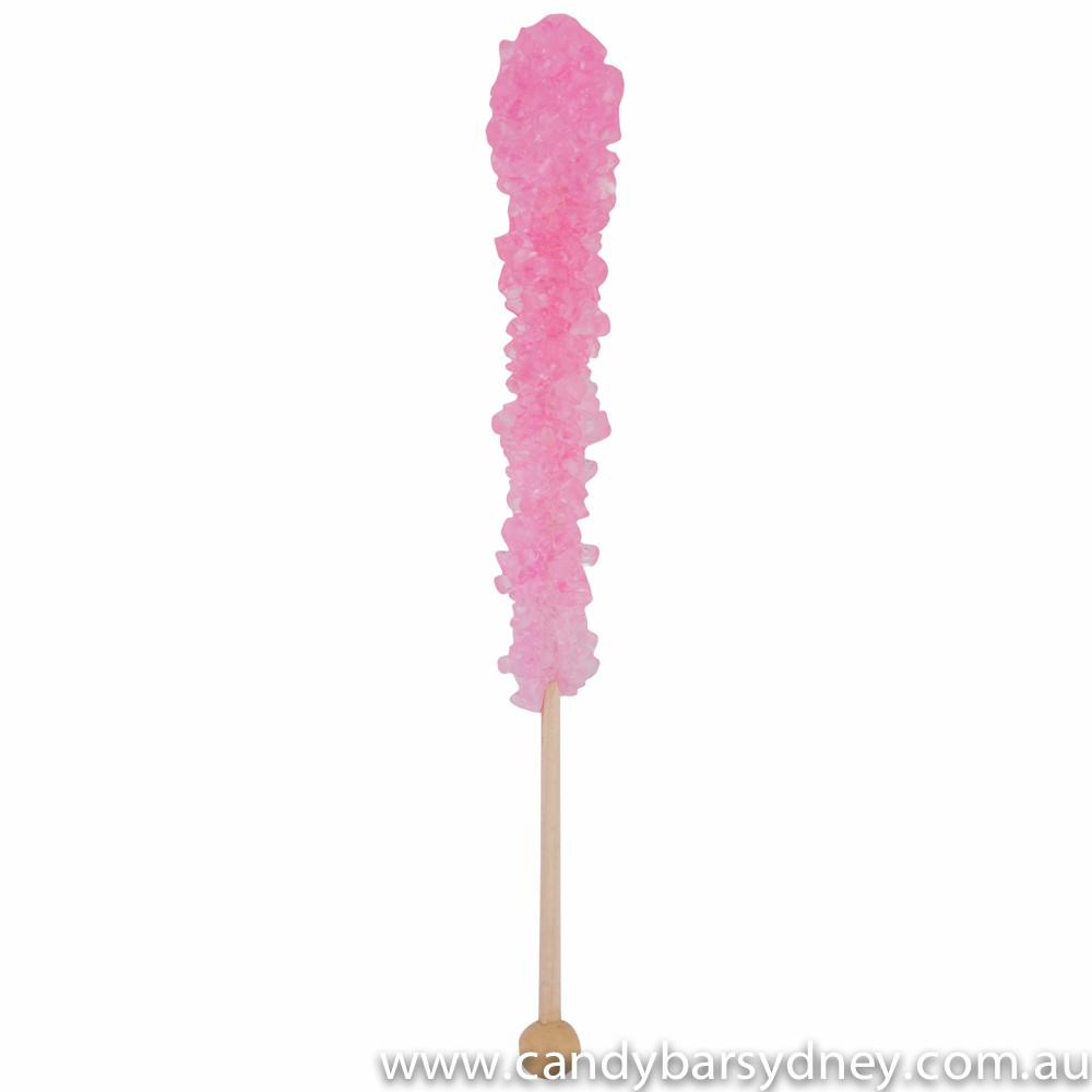 Light Pink Rock Candy Crystal Stick - Candy Bar Sydney