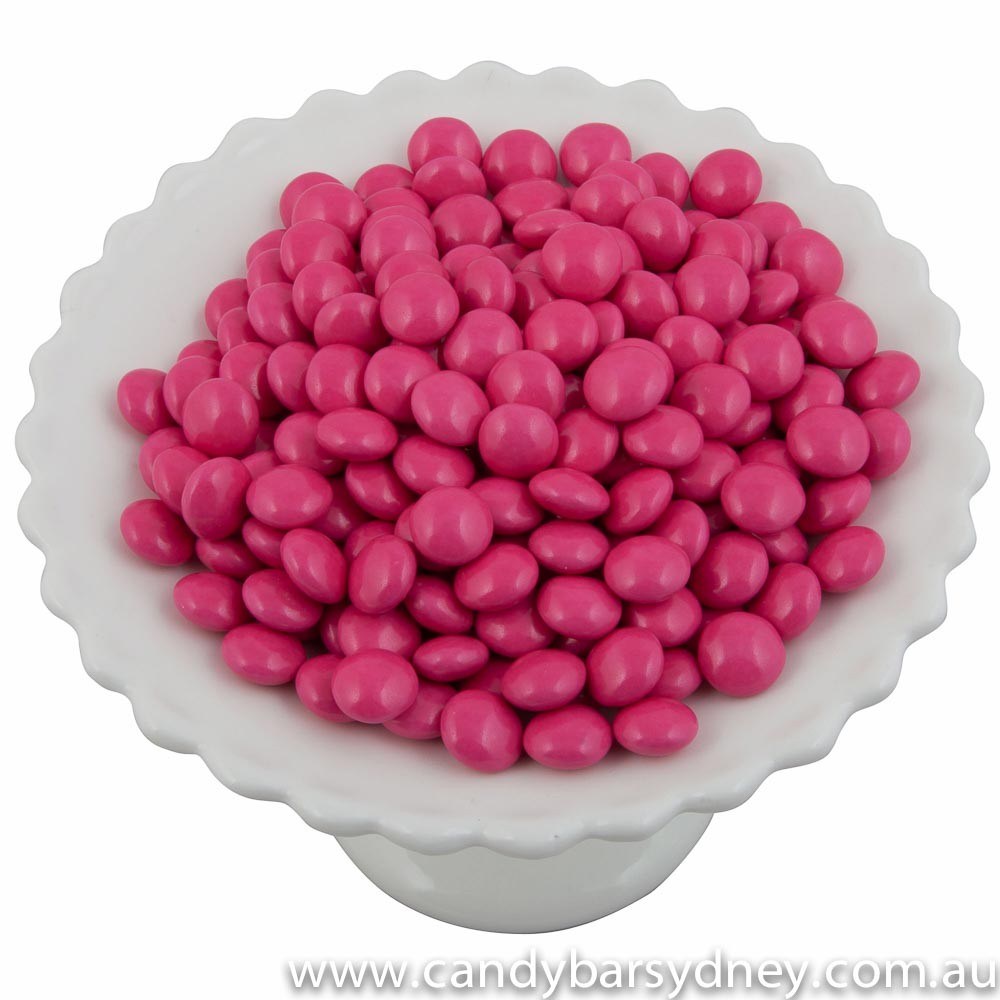 Hot Pink Chocolate Buttons 1kg - 8kg - Candy Bar Sydney