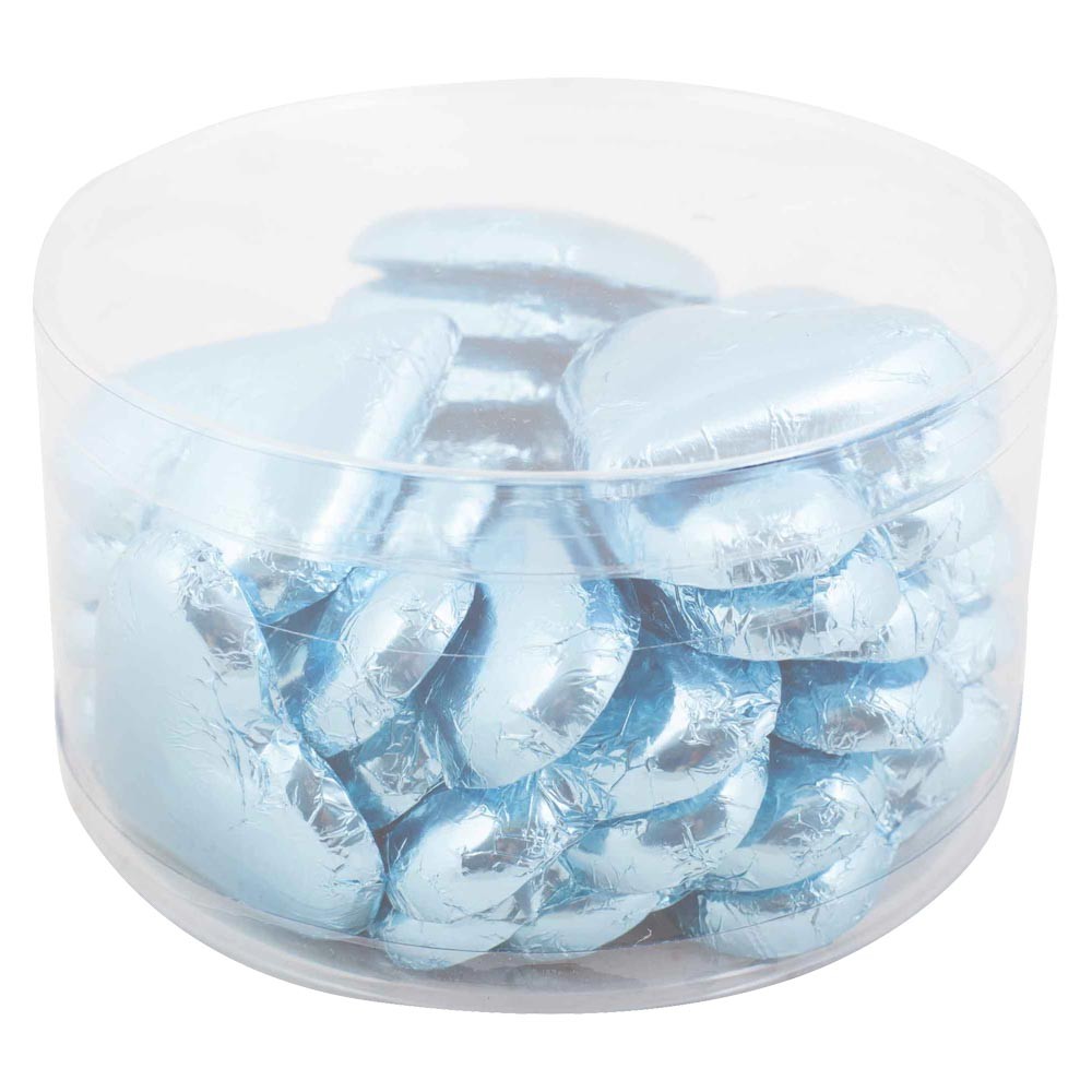 Light Blue Belgian Chocolate Hearts 30g x 30 - Candy Bar Sydney