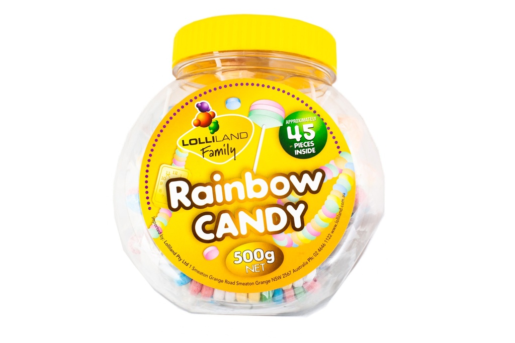 Rainbow Candy Jar 500g - Candy Bar Sydney