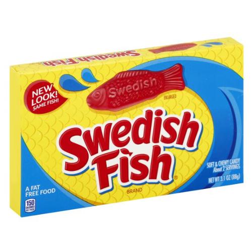 Swedish Fish Red Theatre Box 12x88g - Candy Bar Sydney