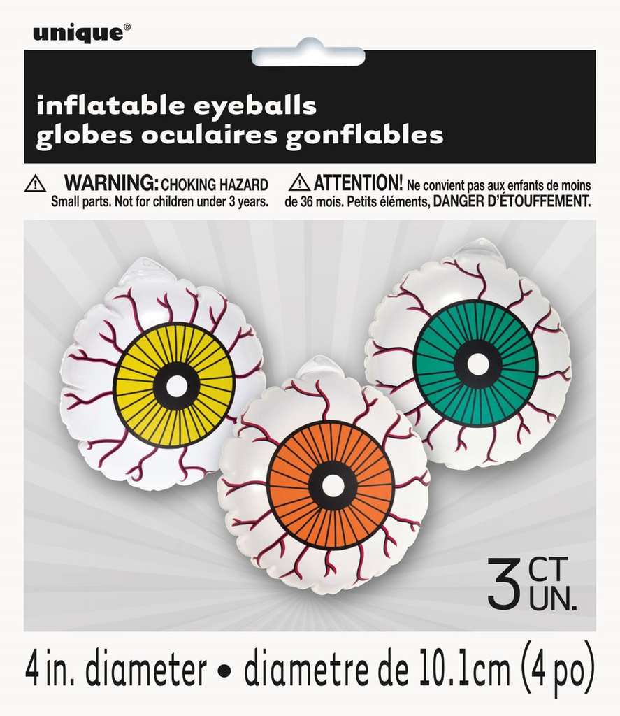 Inflatable Eye Balls 10cm 3 pack - Candy Bar Sydney
