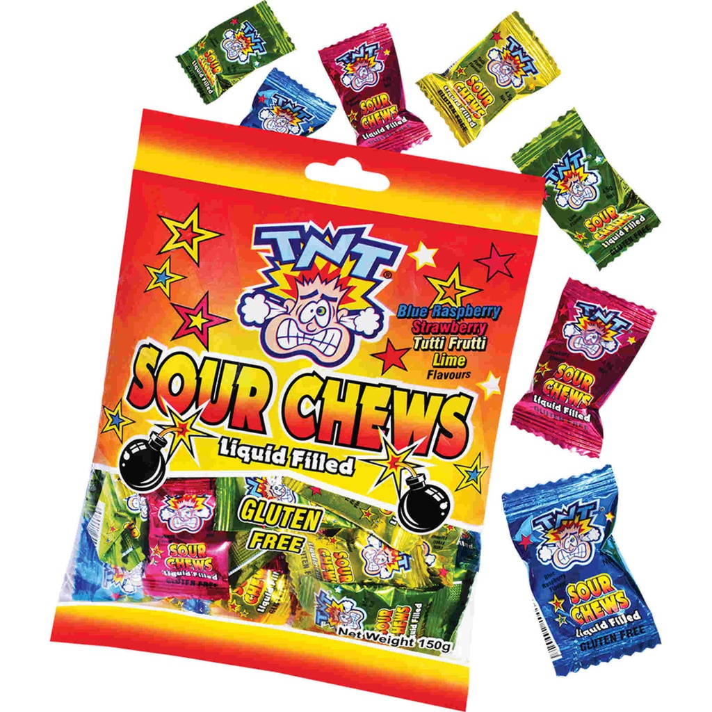 TNT Sour Chews 150g - Candy Bar Sydney